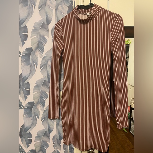a'gaci | Dresses | Medium Long Sleeve Striped Agaci Mini Dress | Poshmark